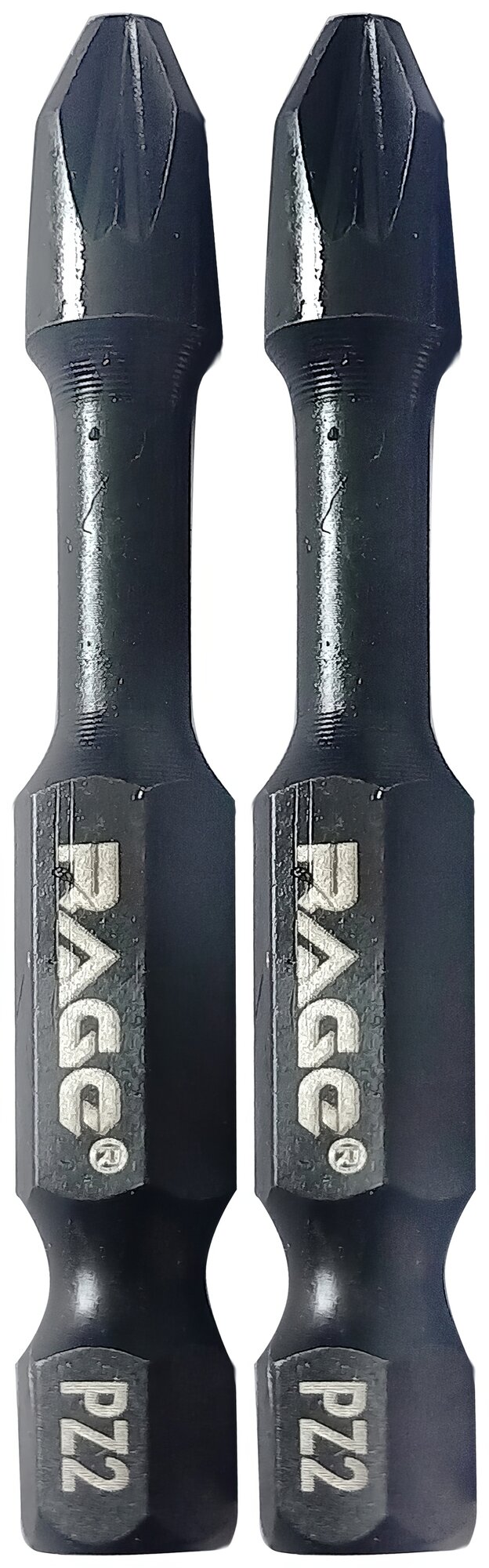 Бита ударная магнитная Rage 554126 PZ2x50 мм, 2 шт.