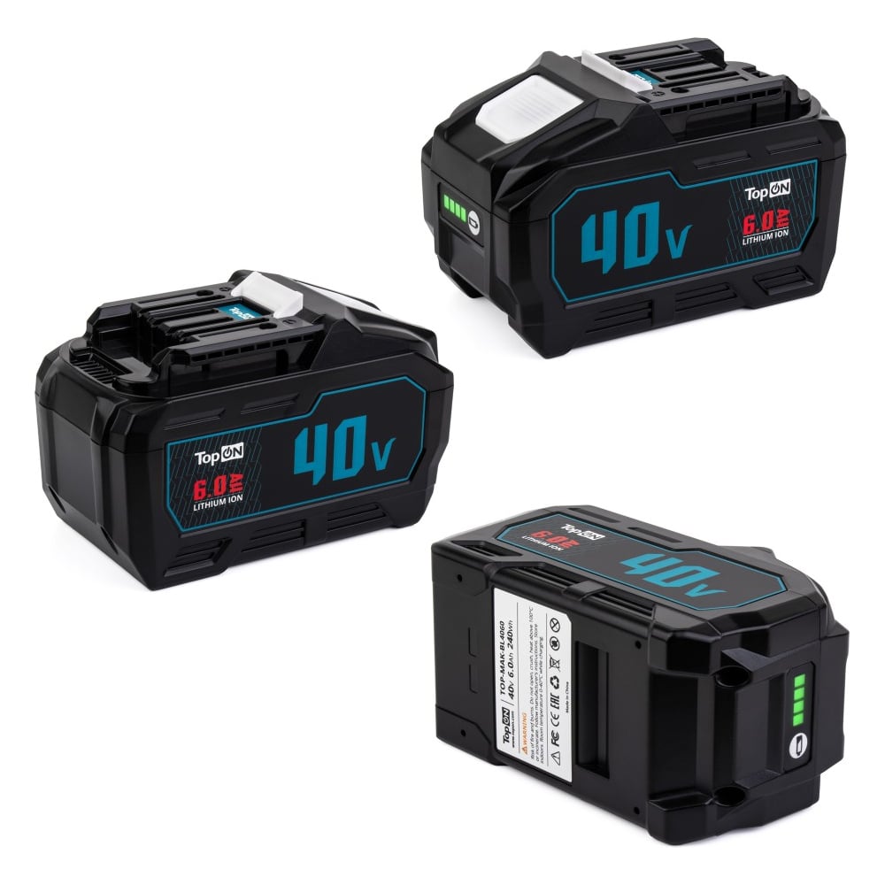 Аккумулятор TopOn BL4060 40V 6.0Ah (Li-ion) PN: 191L47-8 TOP-MAK-BL4060