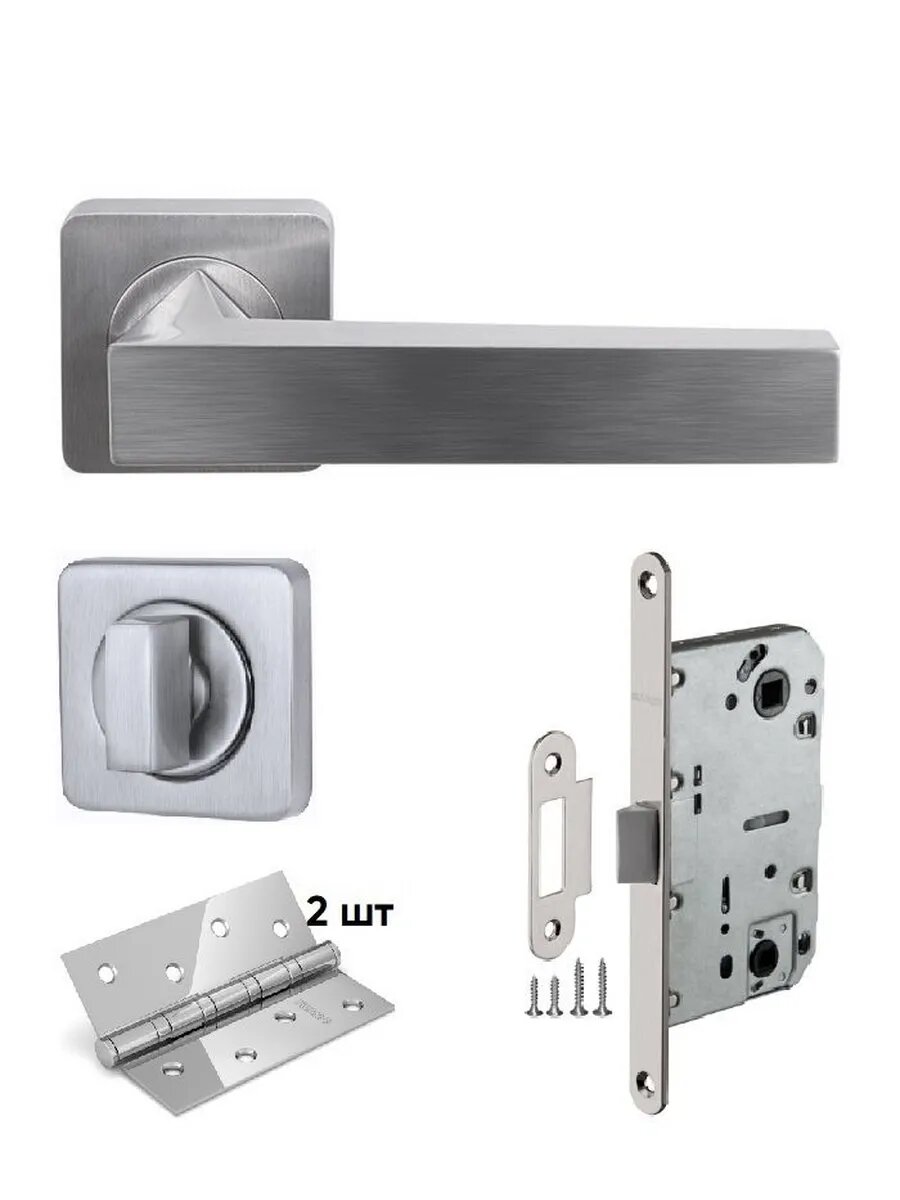 Ручки CORSICA SQ003-21 MWSC-33+Завертка+Бесш замок+Петл карт