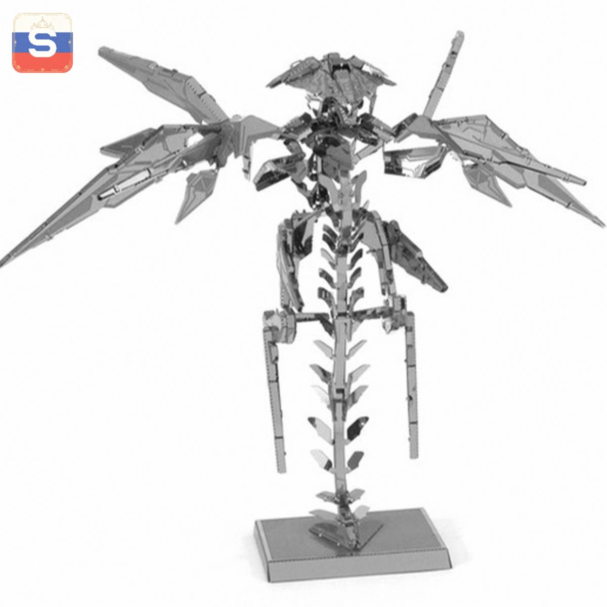 3D стереоскопическая головоломка из нержавеющей стали DIY креативная модель птичий робот