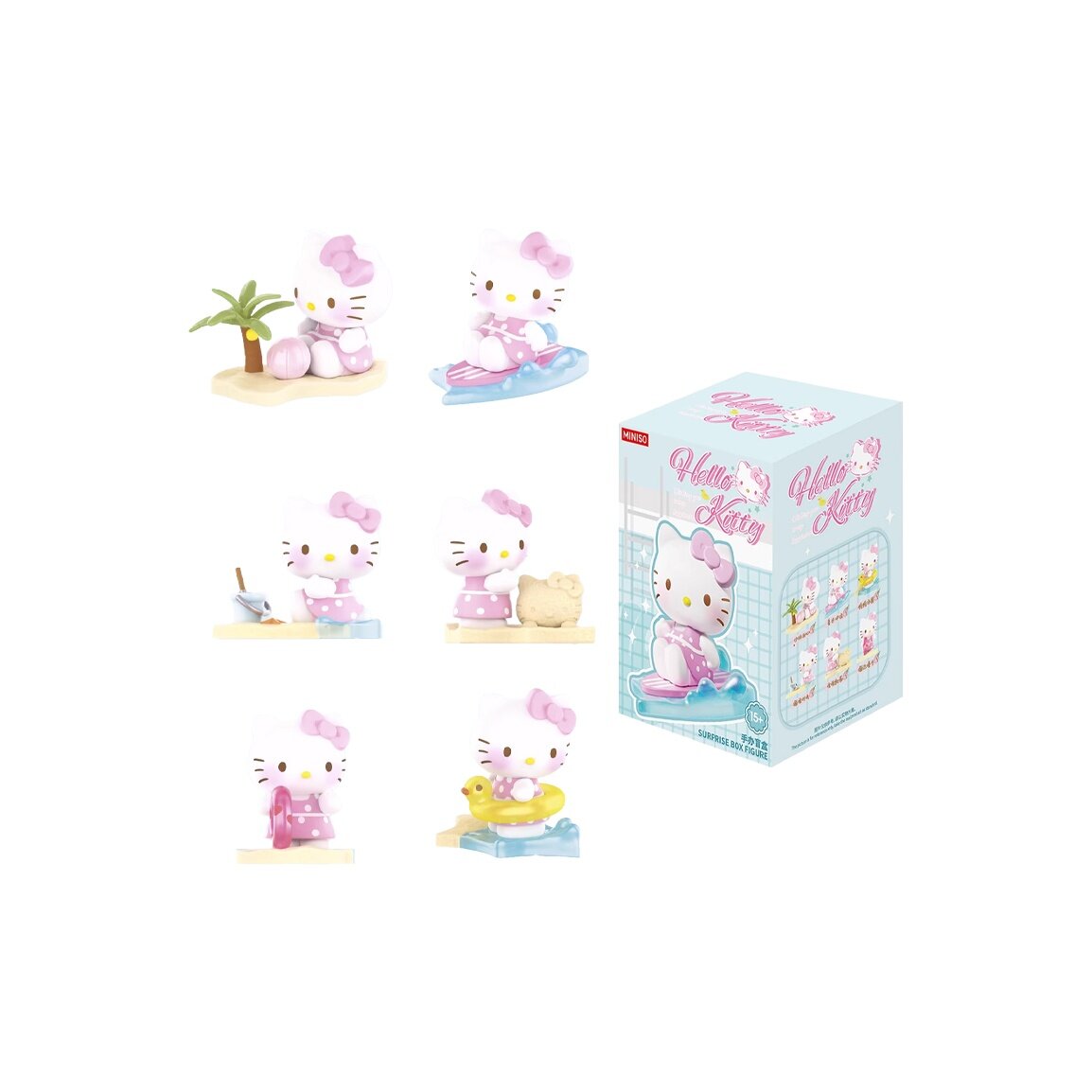 Фигурки-сюрпризы MINISO x Sanrio Hello Kitty