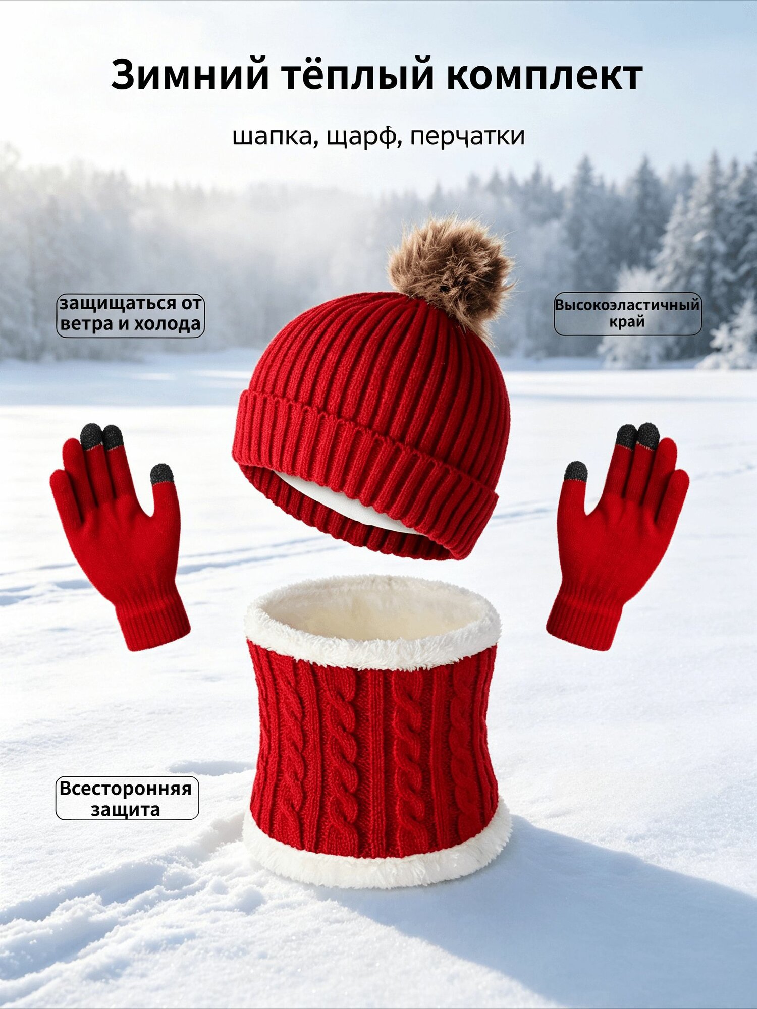 Шапка Осень-зима для мужчин и женщин