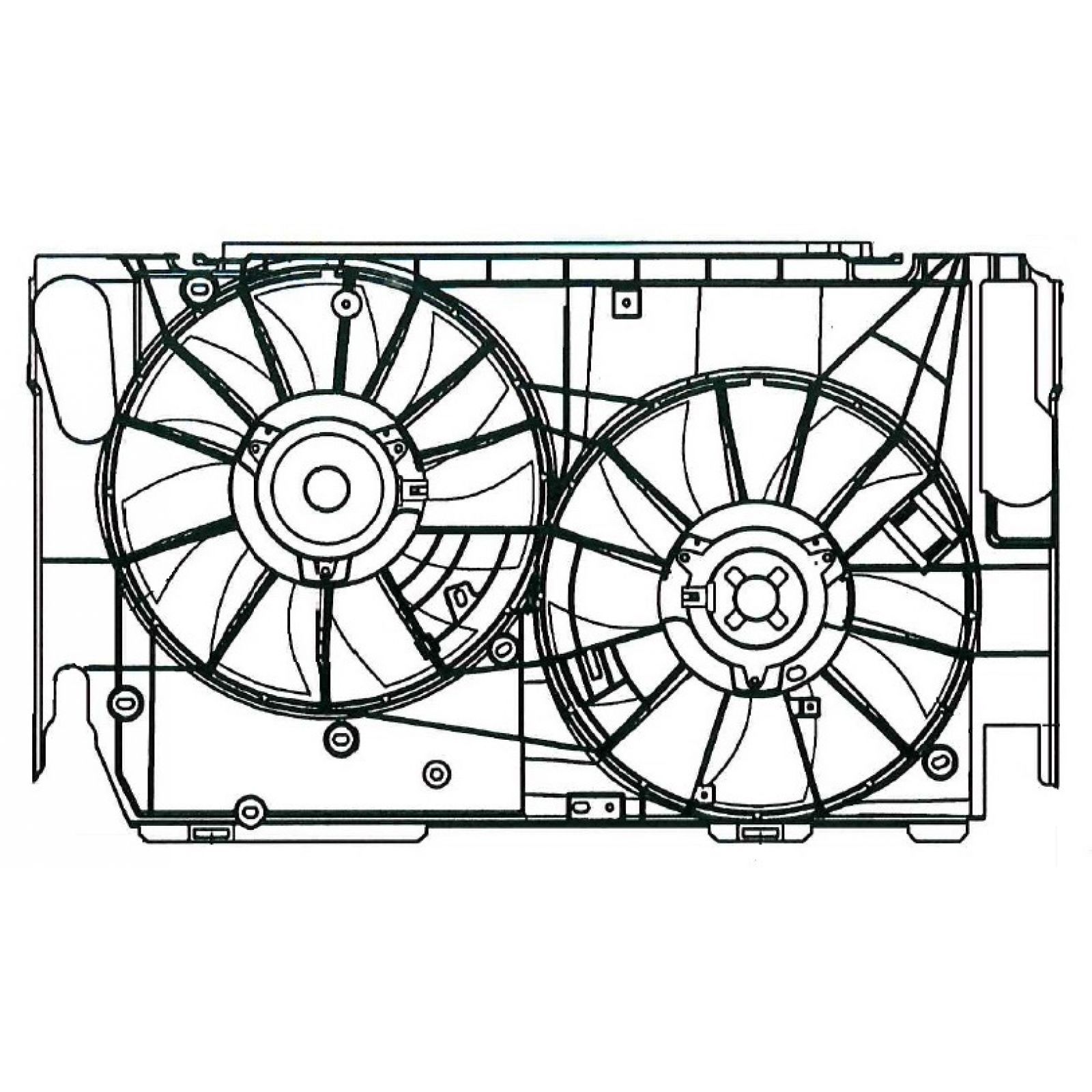 Вентилятор радиатора, для Тойота Рав 4 3 oem 1336370050, 1636128200 арт LFK19R4