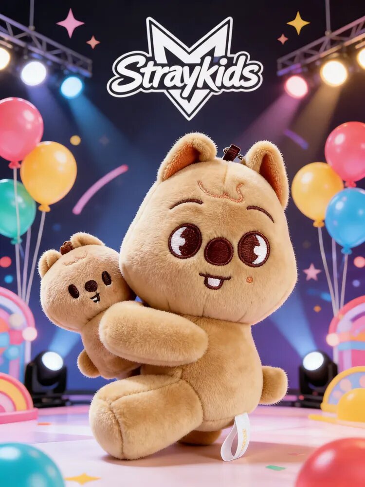 Мягкая игрушка STRAY KIDS SKZOO Han Quokka, держит мини-себя, 10 см