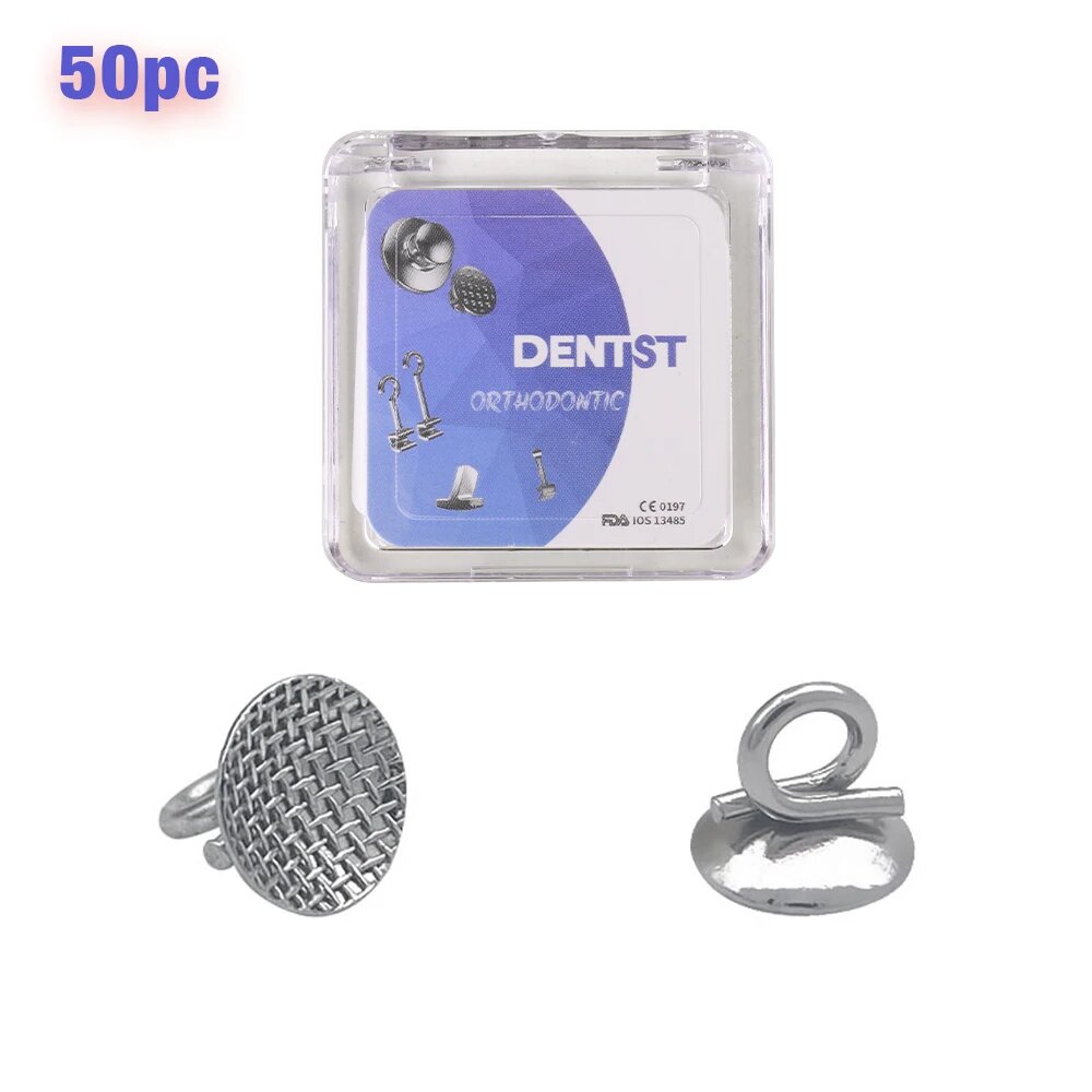 Лингвальные кнопки Dentst из нержавеющей стали для брекетов Eyelet Round