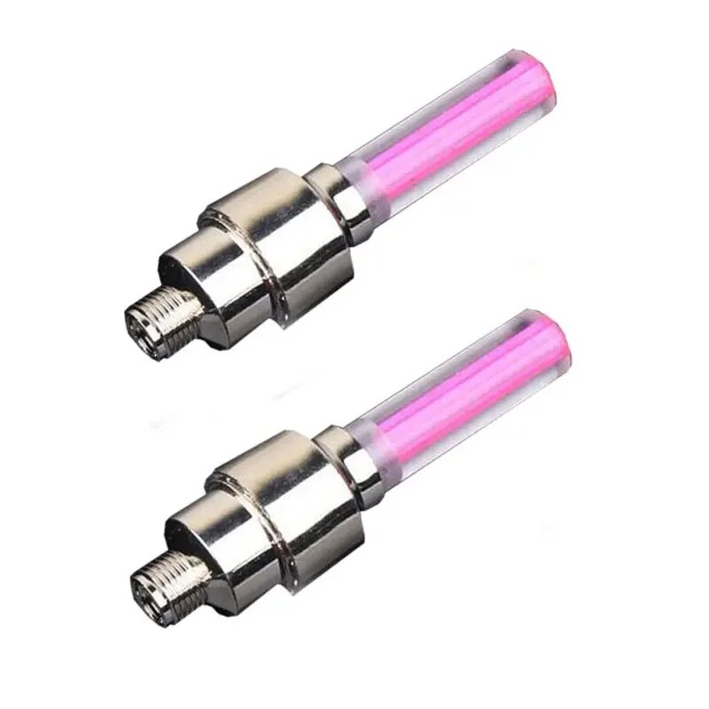 Флуоресцентные колпачки на клапаны шин 4 шт. Розовый, 2PCs Pink