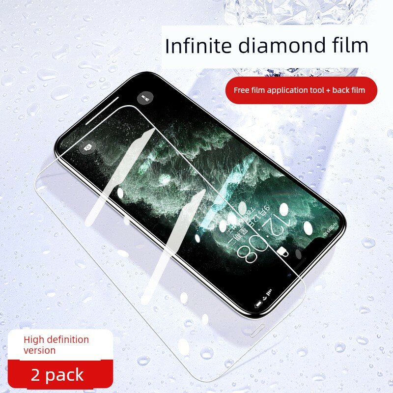 IPhone 11 Pro Max 2-штук Диамант ХД термостеклянная защита экрана - Прозрачное изображение, Устойчивость к царапинам