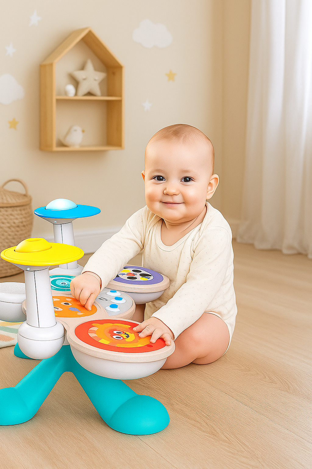 Игрушка музыкальная Hape Сенсорная барабаны