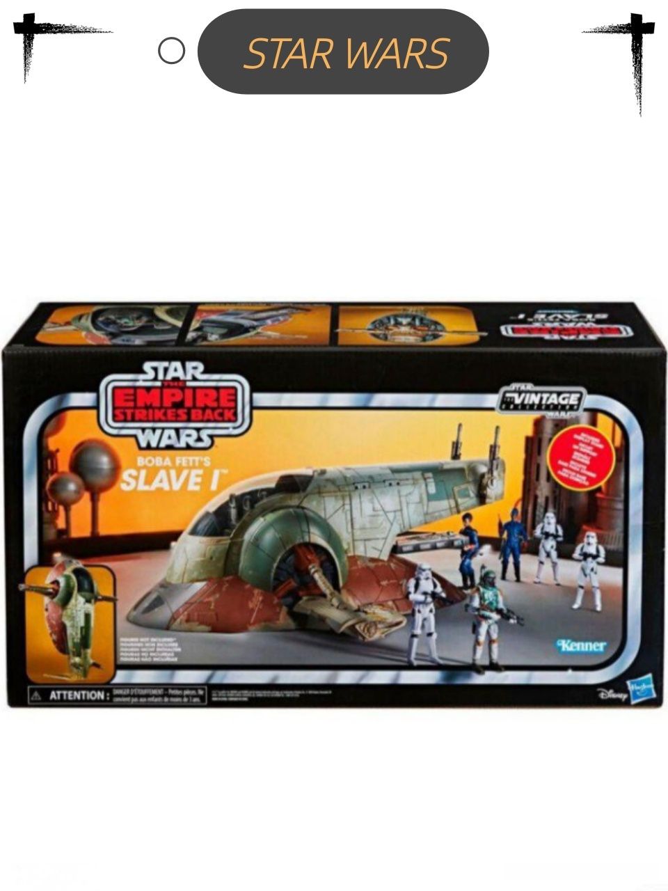 Экшн-кукла HASBRO STAR WARS THE VINTAGE COLLECTION BOBA FETT'S SLAVE 1 VEHICLE No dolls