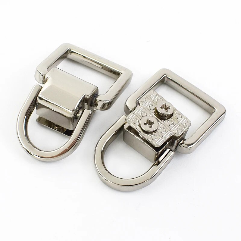 Металлические D-образные пряжки Meetee 16 мм 5-20 шт. 5Pcs, Серебряный, Silver