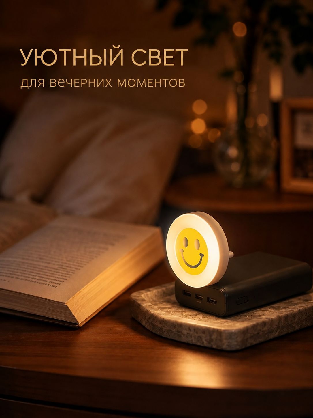 Ночник USB светильник 2 штуки мини светодиодные LED лампочка