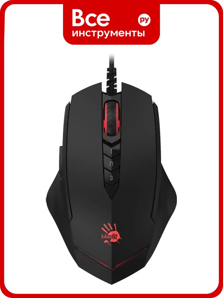 Мышь A4TECH Bloody V8 черный оптическая 6000dpi USB 8but 762290