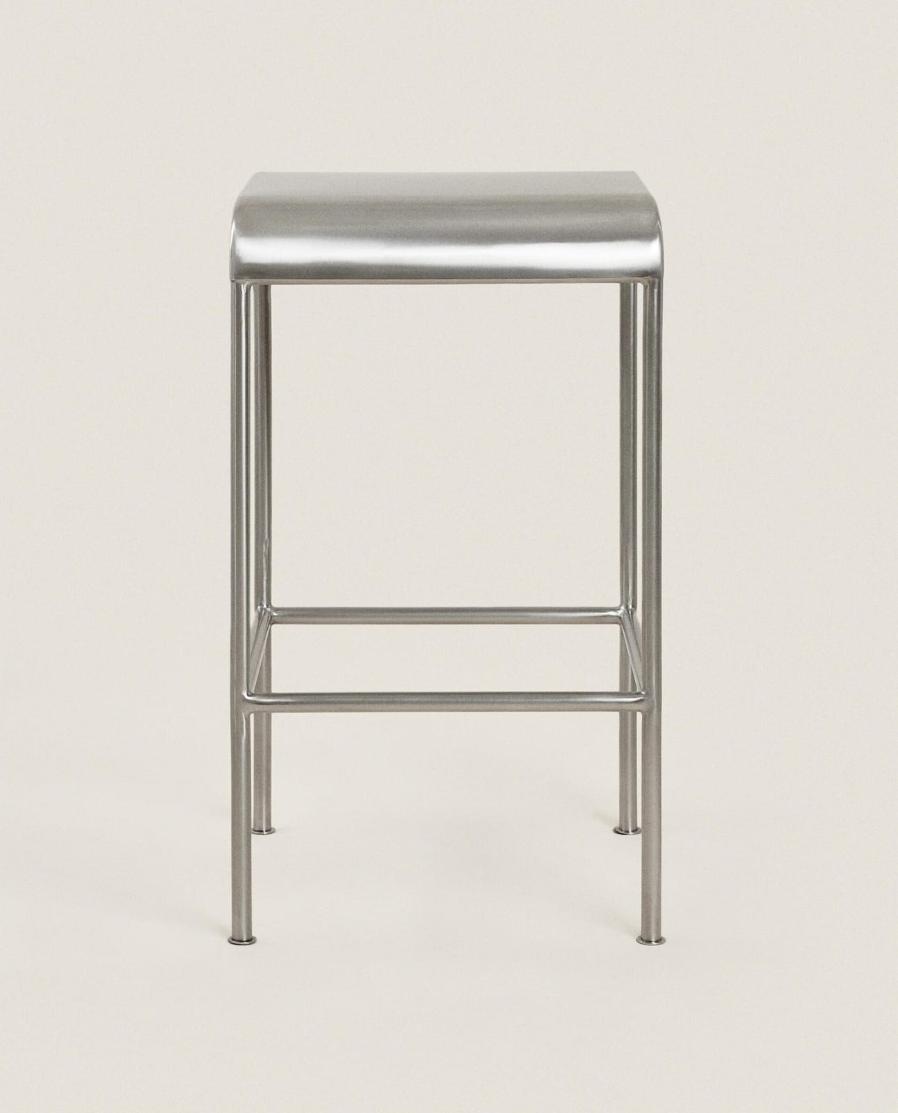 Табурет ZARA HOME высокий стальной, серый, 70 x 40 x 40 см 7396/073/851-99