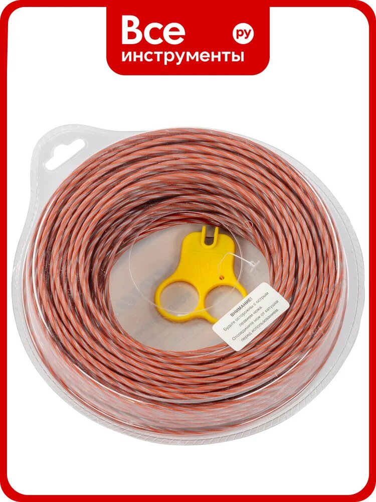 Корд триммерный CHAMPION Whisper-twist 3мм, 56м, витой квадрат C7122