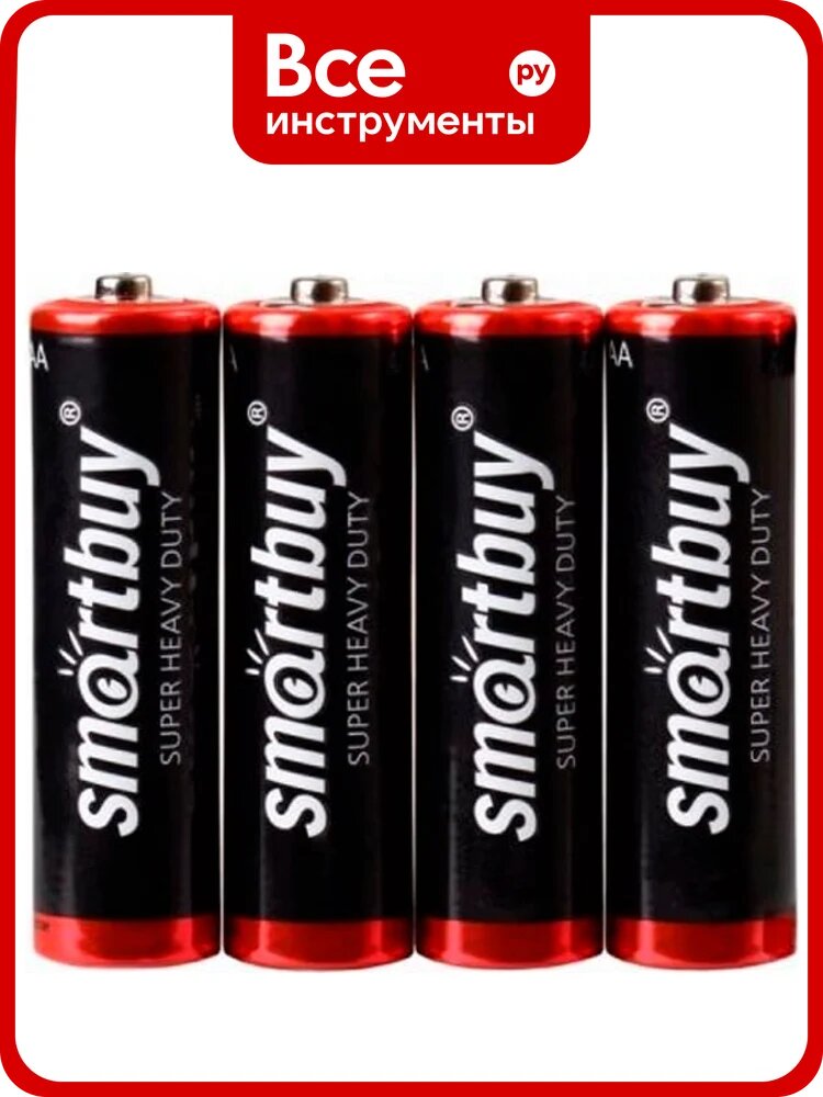 Батарейка Smartbuy солевая r03/4s (60/600) упаковка 4 шт. SBBZ-3A04S