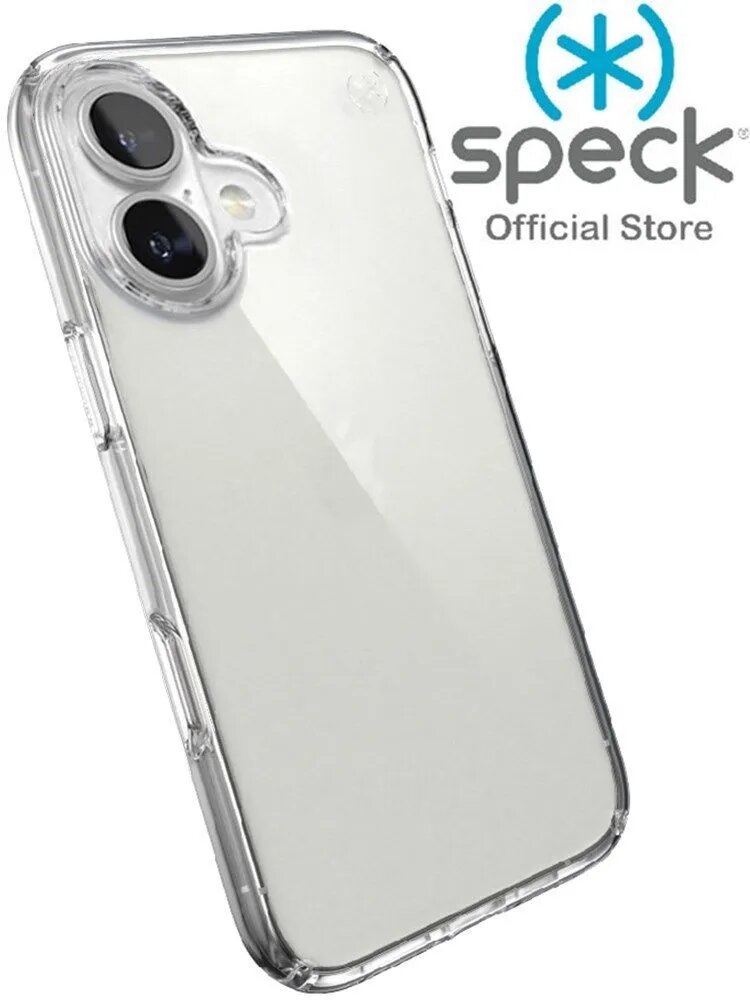 Чехол для мобильного телефона Speck iPhone 17 6,3 дюймов, Presidio Perfect Clear, с защитой от пожелтения, прозрачный корпус