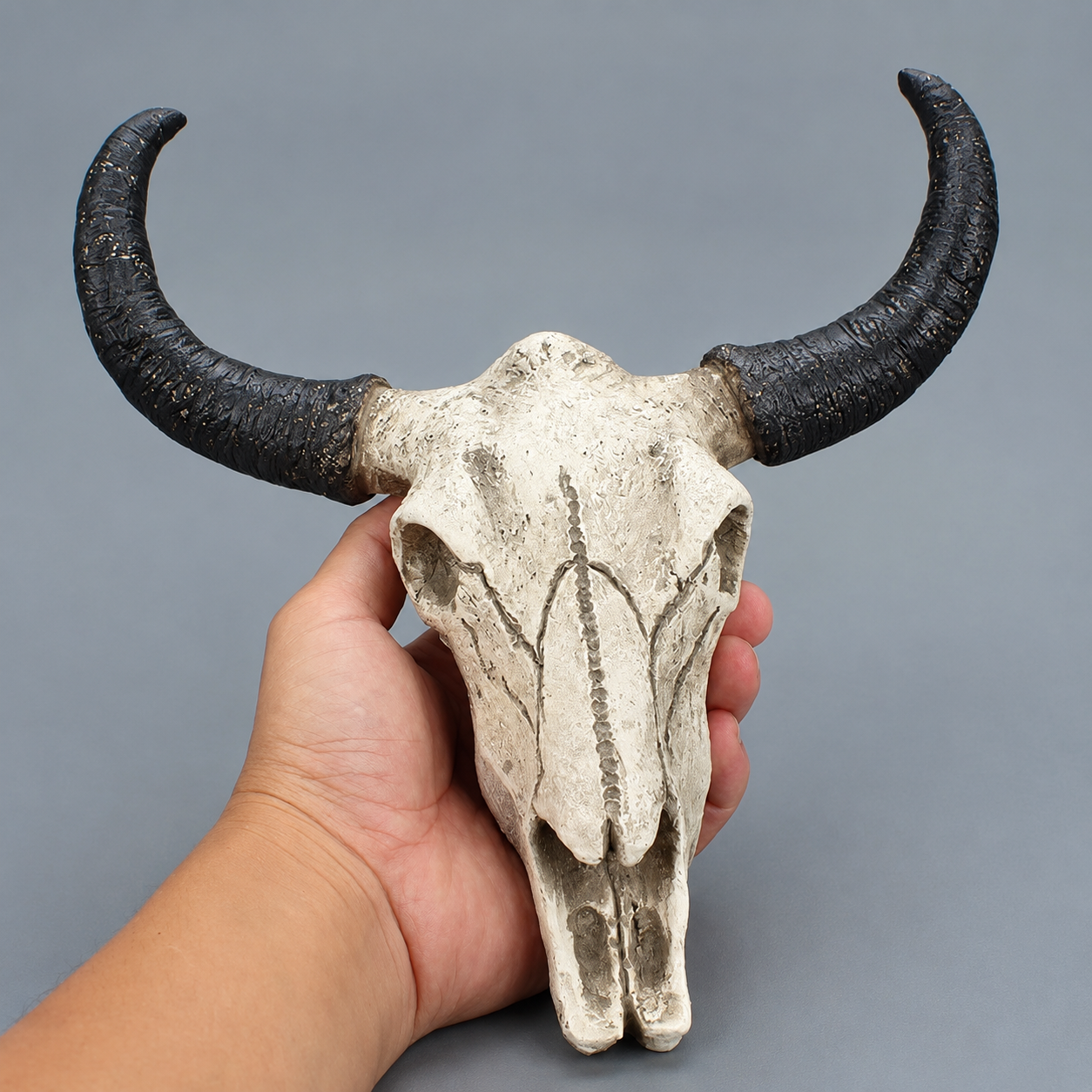 Садовая фигура головы барана из полирезина, 3D скульптура для декора