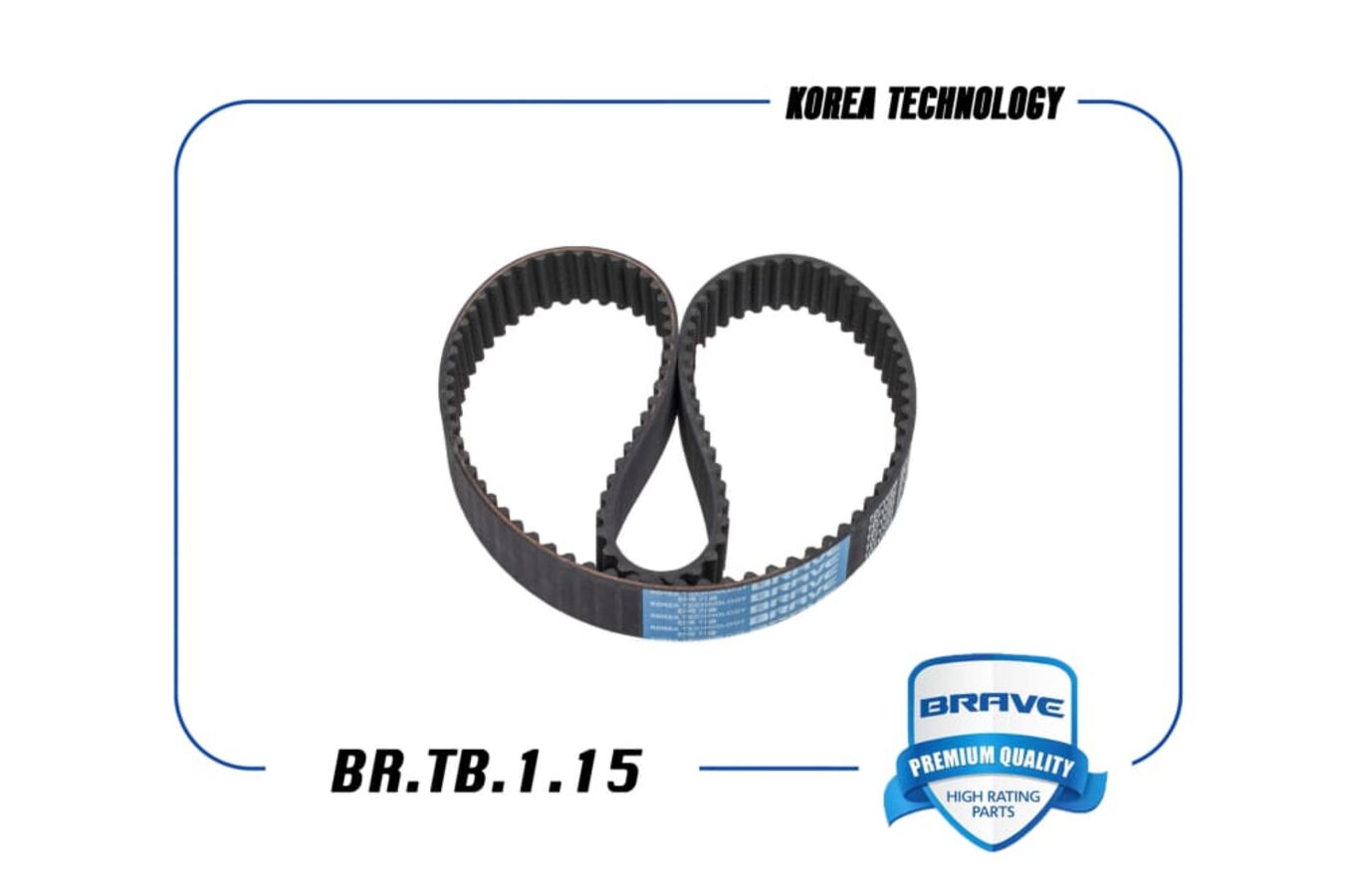 Ремень Грм 107Yu25 Matiz 0.8, Spark 0.8 98-05 (BRAVE BRTB115)