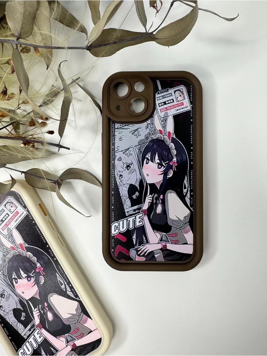 Чехол-Накладка для смартфона Apple iPhone 14, материал силикон, защита камеры