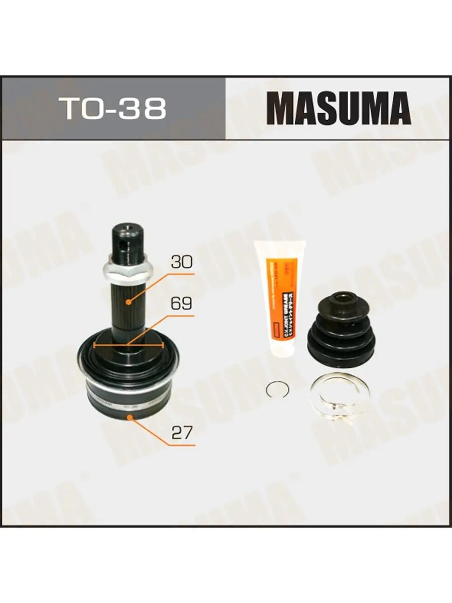 ШРУС для а/м Toyota Land Cruiser Prado (J90) 96-02 27 x 69, арт. TO38
