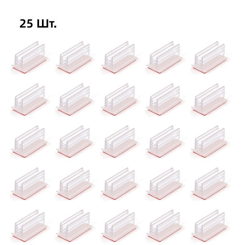 Акриловые держатели для стеклянных вывесок, карточек и фотографий, 25 шт.
