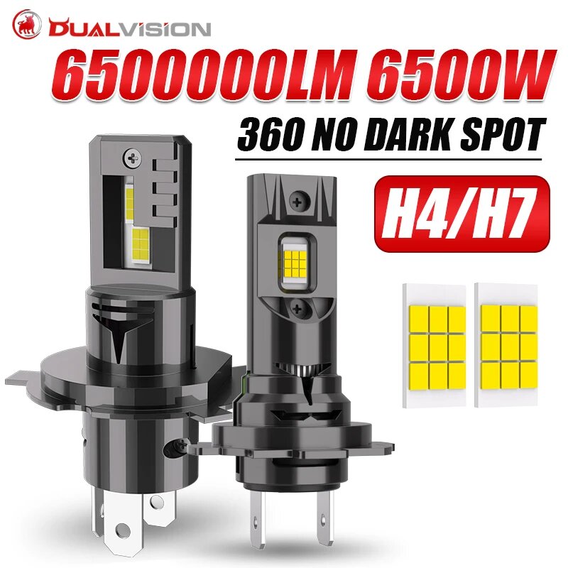 Светодиодные лампы H4/9003/HB2, 6500W, CANBUS