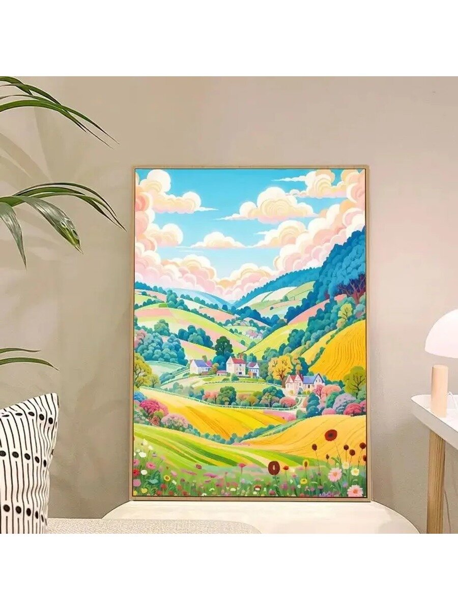 Картина по номерам 40x50 с рамкой, антистресс раскраска для взрослых