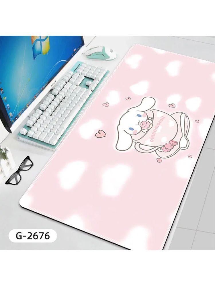 Cinnamoroll Коврик для мышки, XXL, лиловый, светло-розовый