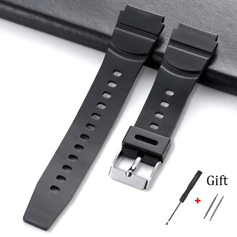 Силиконовый ремешок для часов HQstrap для Casio Серый, 20mm