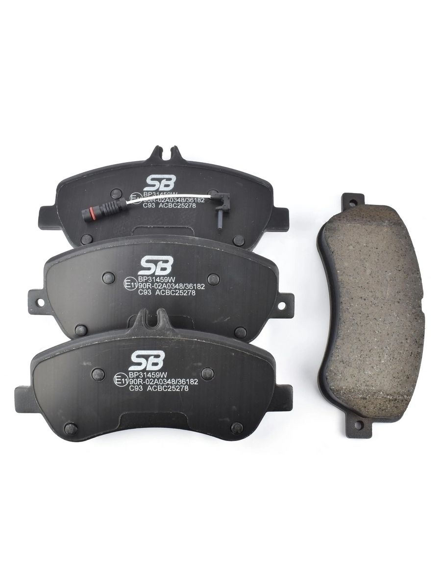 Колодки тормозные дисковые передние (с датчиками износа) SB NAGAMOCHI BP31459W для MERCEDES-BENZ GLK / Мерседес