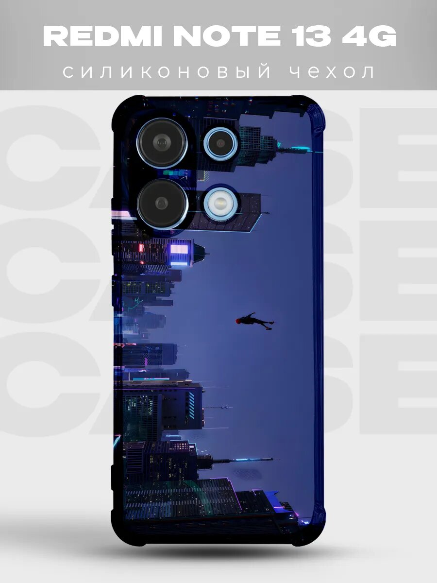 Чехол на Redmi Note 13 4G Человек-паук комикс spider man мар