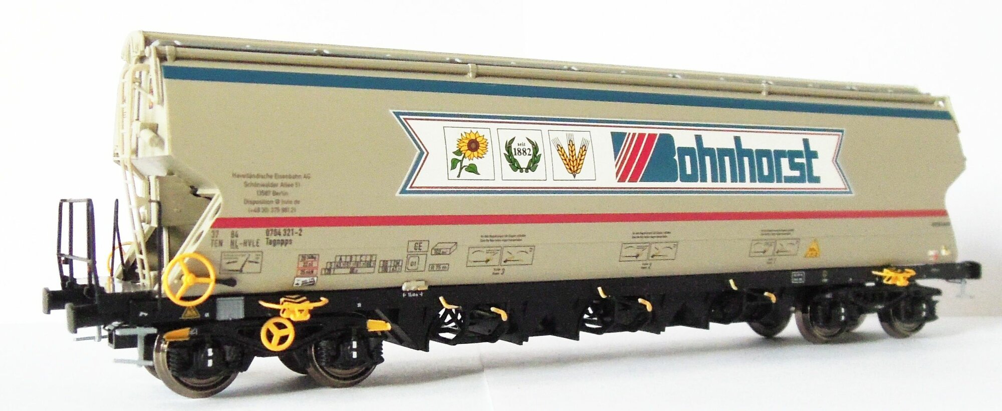 507604 NME Вагон-хоппер Tagnpps "Bohnhorst" Ep.VI H0 1/87 16,5мм