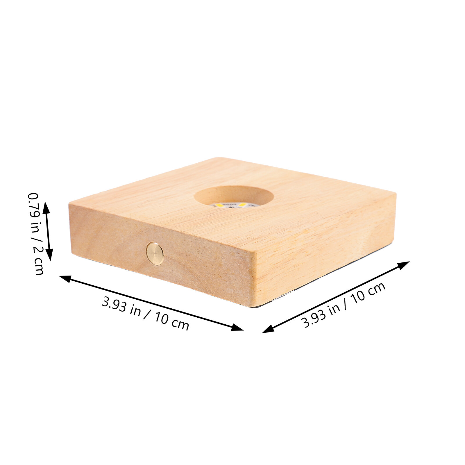 Набор Из 1 Штуки Подставка С Подсветкой Для Вина Цвет Хаки Размер 10X10X2 Cm
