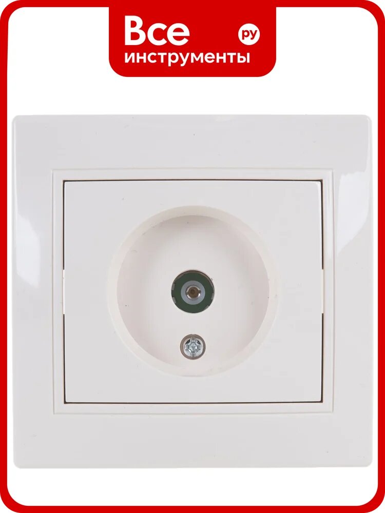 Розетка TV Intro 1-301-02 одиночная, IP20, СУ, Plano, слоновая кость Б0027618