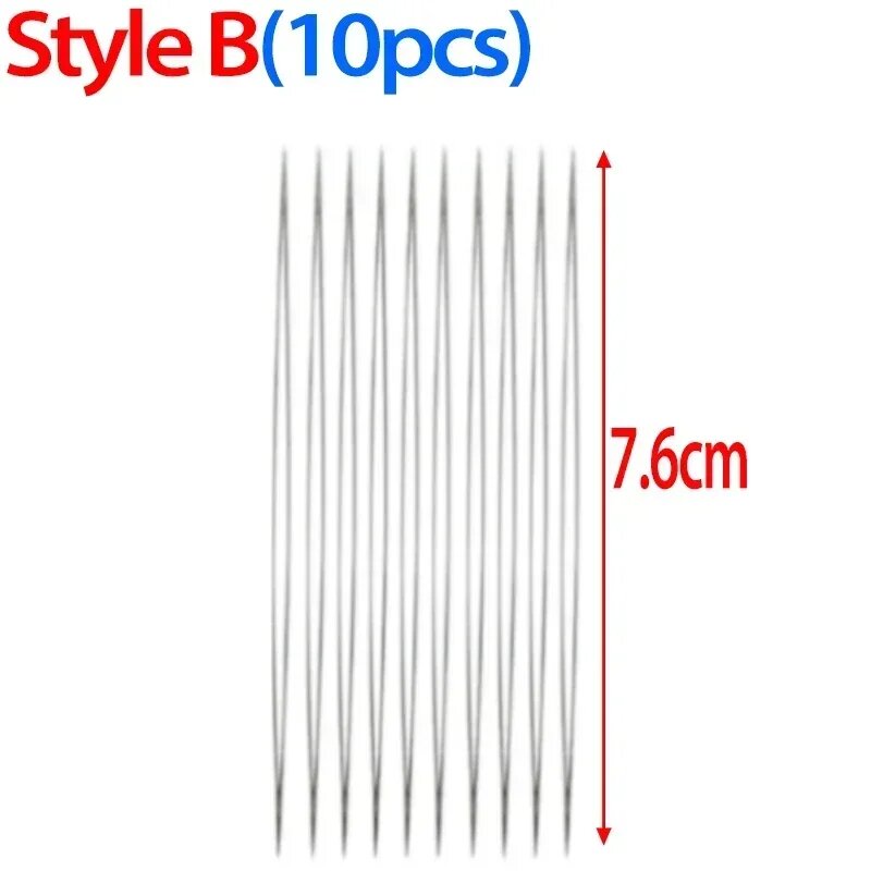 Иглы для бисера из нержавеющей стали 5 шт. Style B 7.6cm(10pcs)
