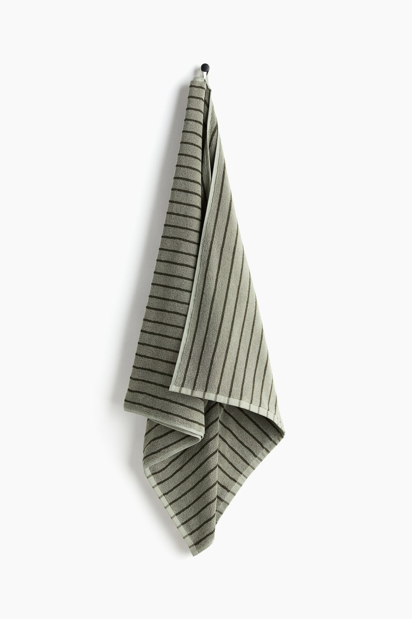 H&M Полотенце банное 70x140 см, вата, хаки, 1 шт