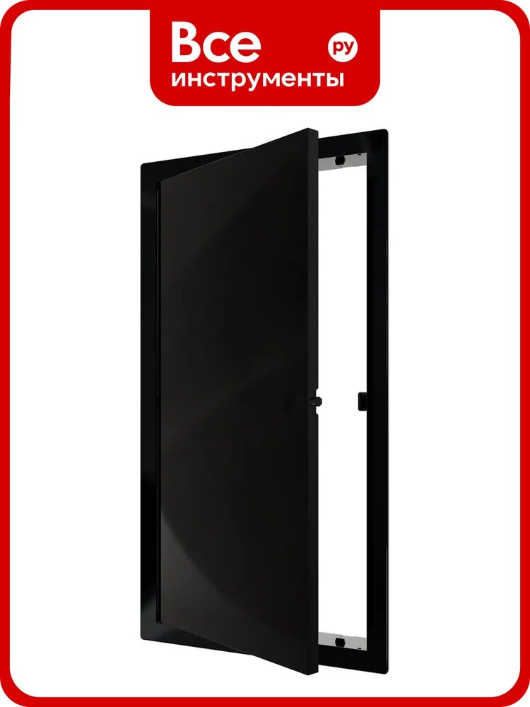 Люк ревизионный LN EVECS фланец 150x300 нажимной 172x322 пластик Black, L1530N black