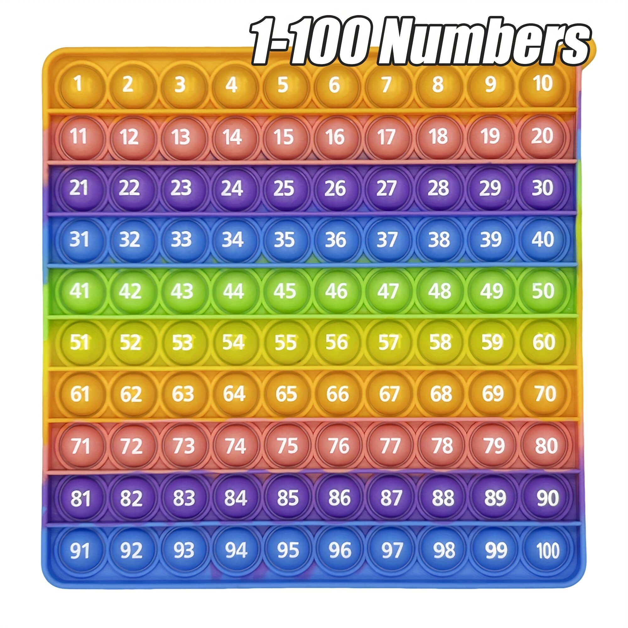 Счетная игровая доска на 100 чисел, многоцветная, развивающая настольная игра для детей от 3 лет
