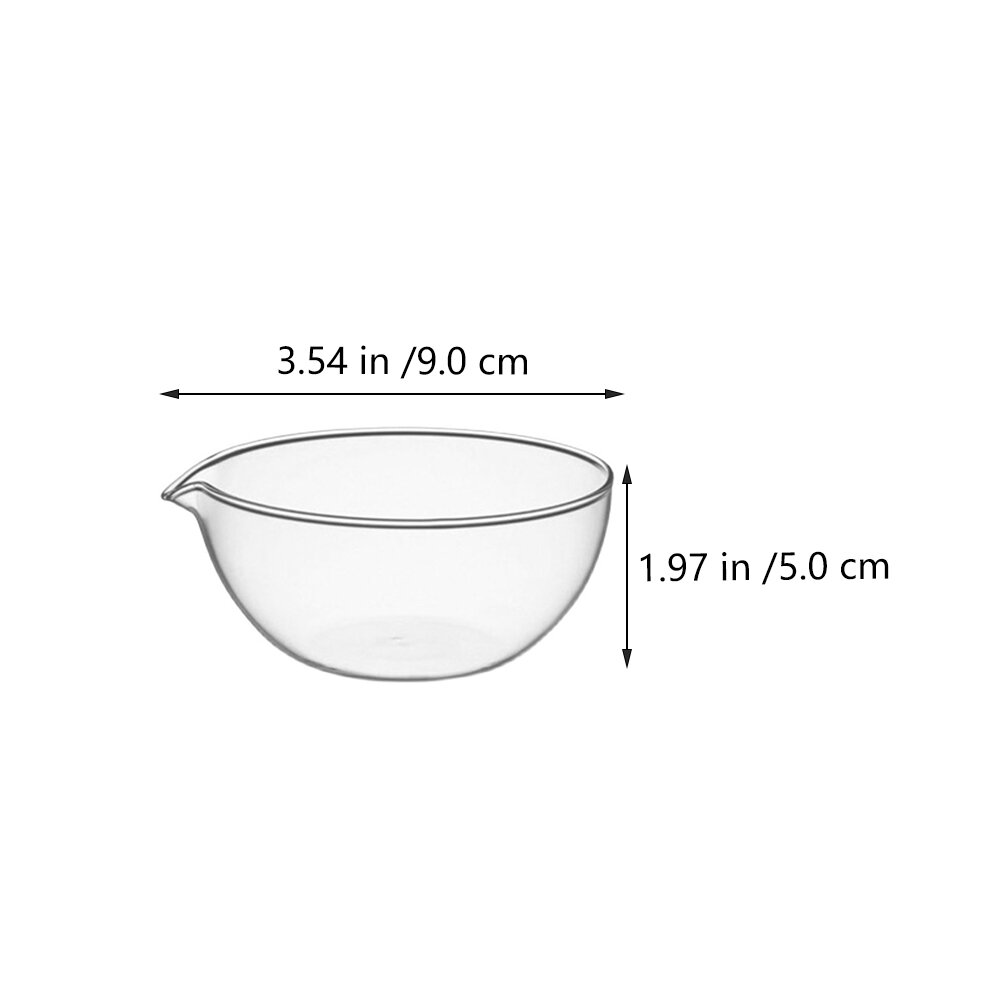 Прозрачная Стеклянная Миска Для Десерта И Мороженого 2 Шт По 9X9Cm Подходит Для Хранения Еды И Как Реквизит Для Фото