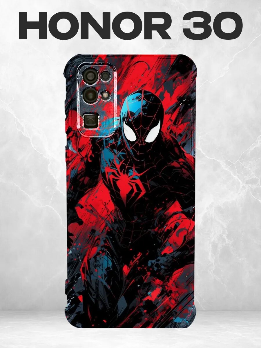 Чехол на Honor 30 с принтом человек паук