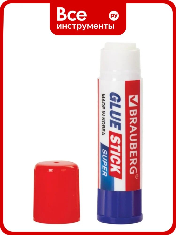 Клей-карандаш BRAUBERG SUPER 15 г, Южная Корея 229541