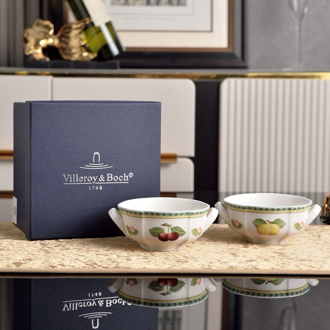 Villeroy & Boch Супница, бульонница 14 см 350 мл 2 шт цвет белый