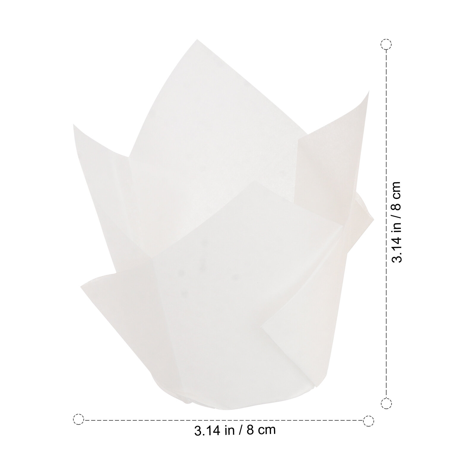 100 Штук Красивые Цветочные Чашечки Для Капкейков Размер 8X8Cm