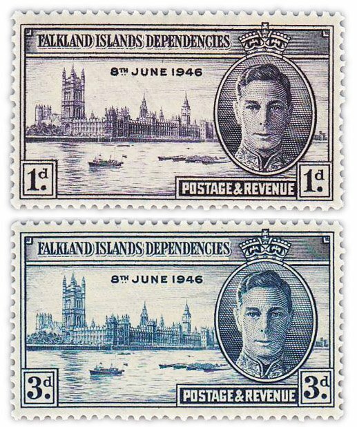 Фолклендские острова набор из 2 марок 1946