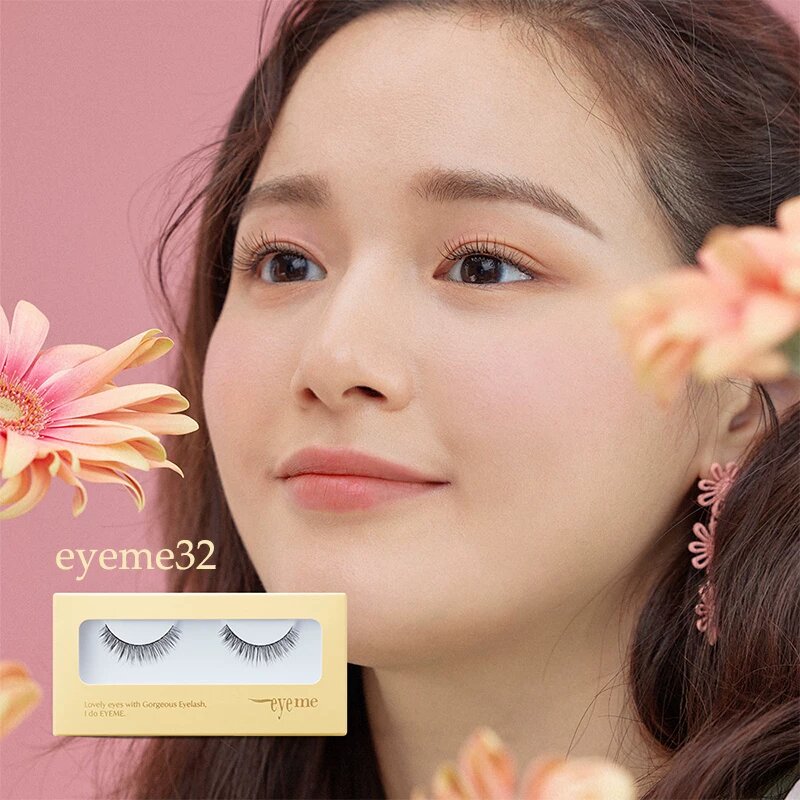 Eyeme 32 Korean Celebrity Style False Eyelashes - Subtle Definition, 2023 Collection, Soft Lash