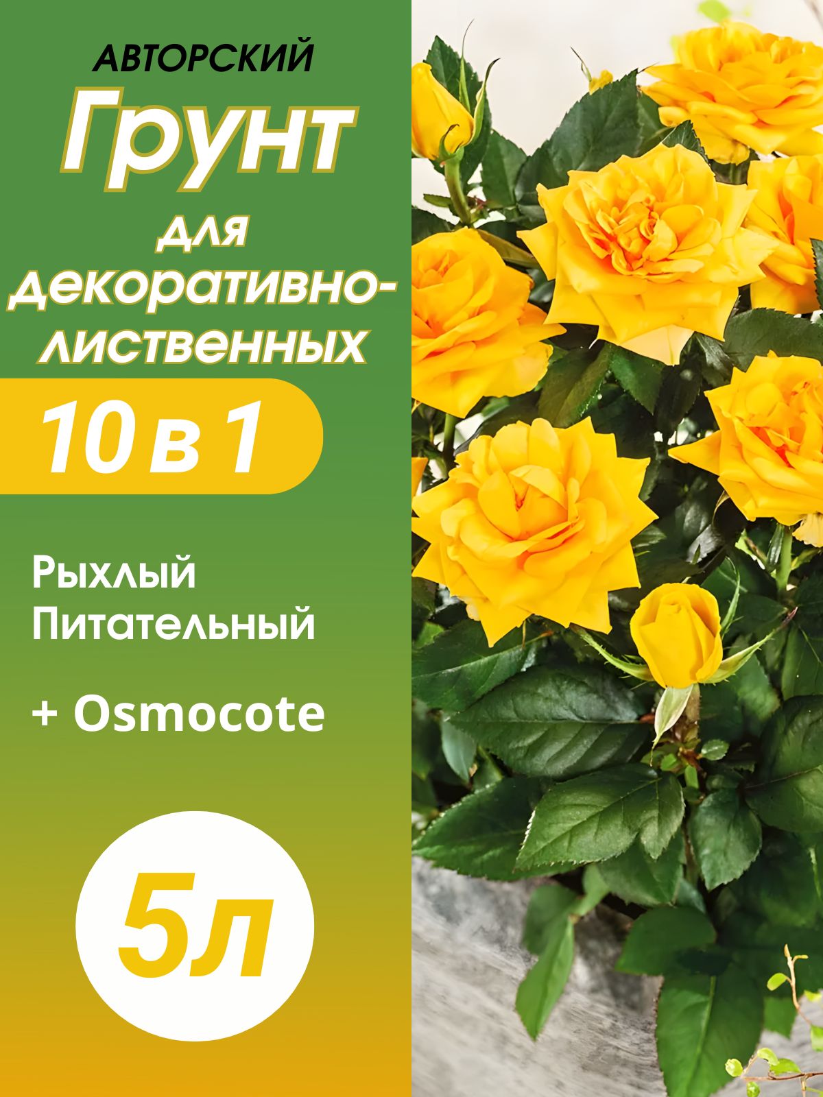 Грунт для декоративно-лиственных 5л готовый