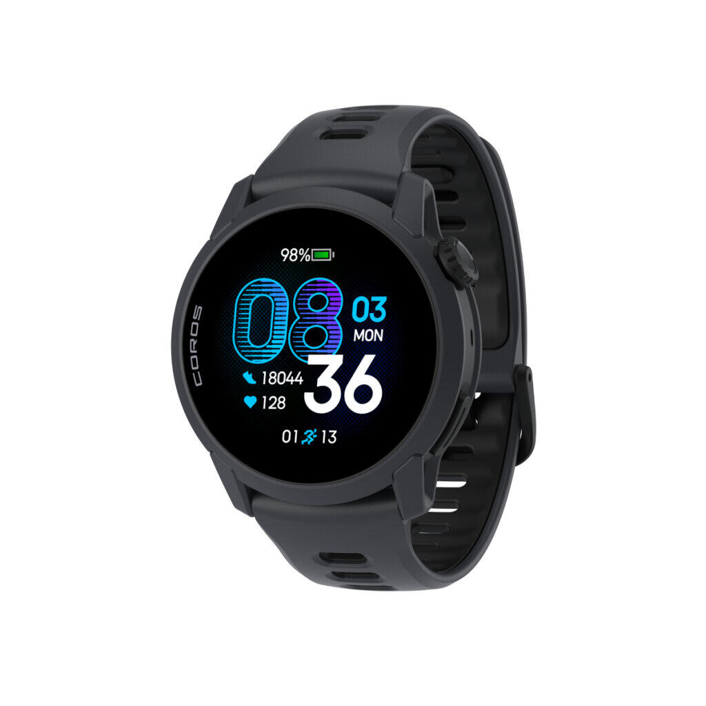 Умные смарт-часы Coros Pace 4, 43mm, Standard Case/Black Silicone Band (Черный/Силикон)