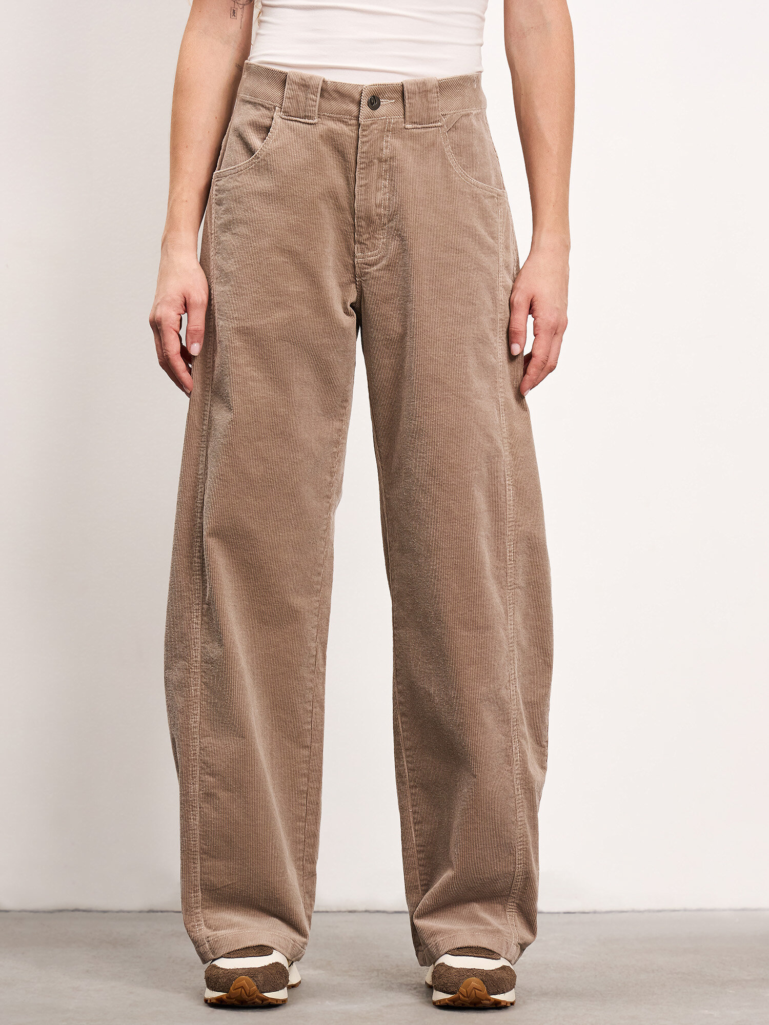 Брюки STREETBEAT Corduroy Barrel Leg Pants