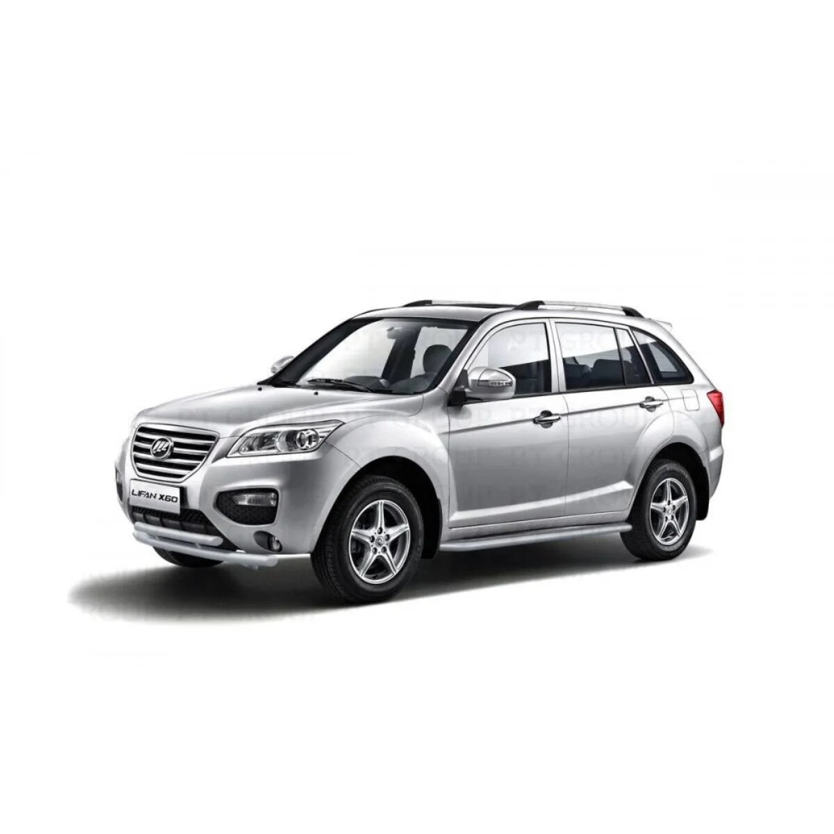 Защита порогов с алюм. площадкой Ø51мм искра (ППК) LIFAN X60 2012-