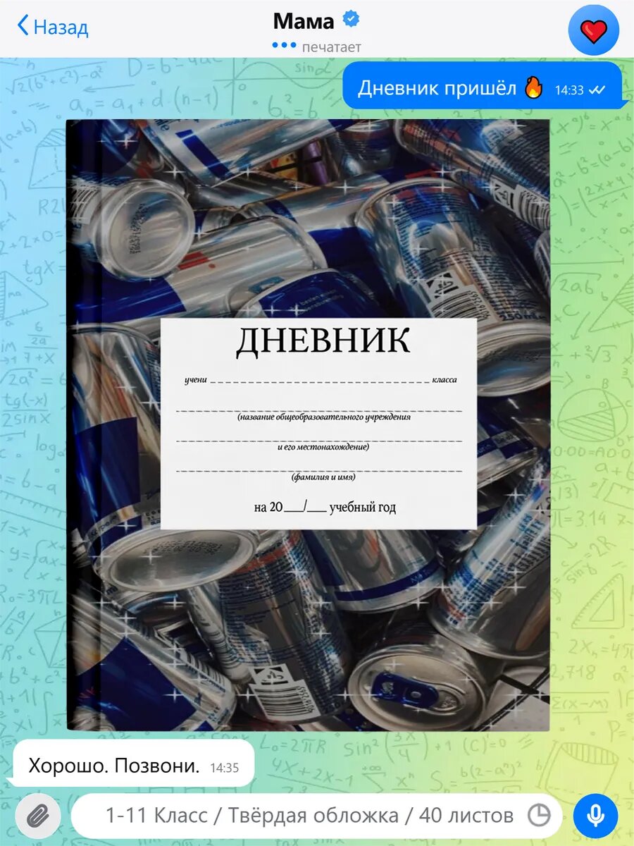 Школьный дневник с принтом y2k pinterest